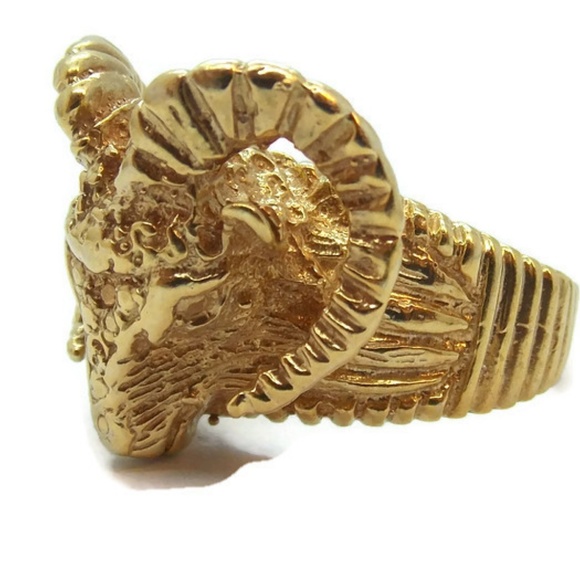 Accessories | Ram Mens Ring 14k Solid Yellow Gold | Poshmark